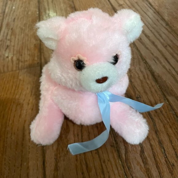 Vintage | Toys | Vintage 983 Animal Toy Imports Small Stuffed Animal Plus Pink Teddy Bear 5 ...